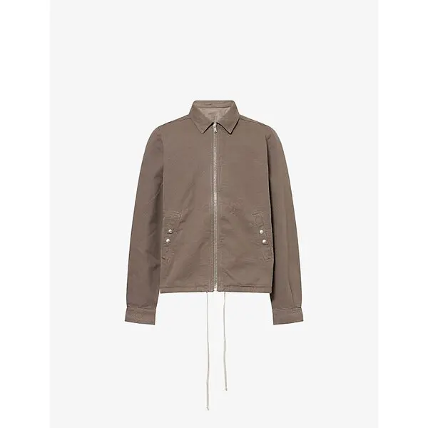 Rick Owens Zip-front Oversized Cotton Jacket