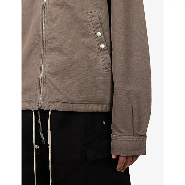 Rick Owens Zip-front Oversized Cotton Jacket