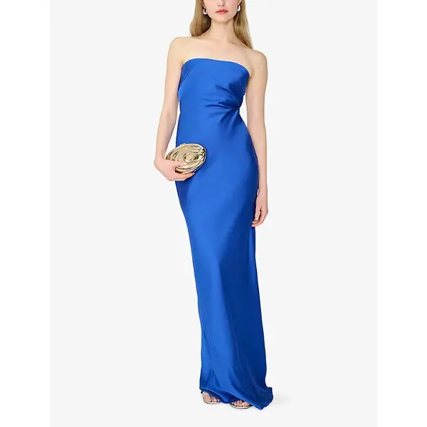 Omnes Amdra Strapless Woven Maxi Dress - Cobalt | Editorialist