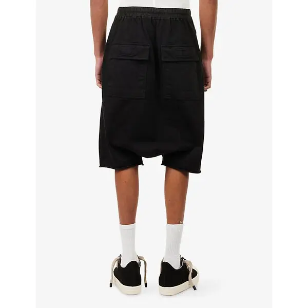 Rick Owens Cotton Drawstring Shorts - Black