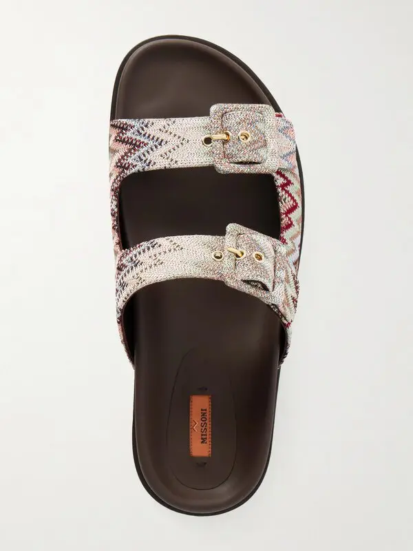 Missoni Clea Striped Woven Sandals - Multi