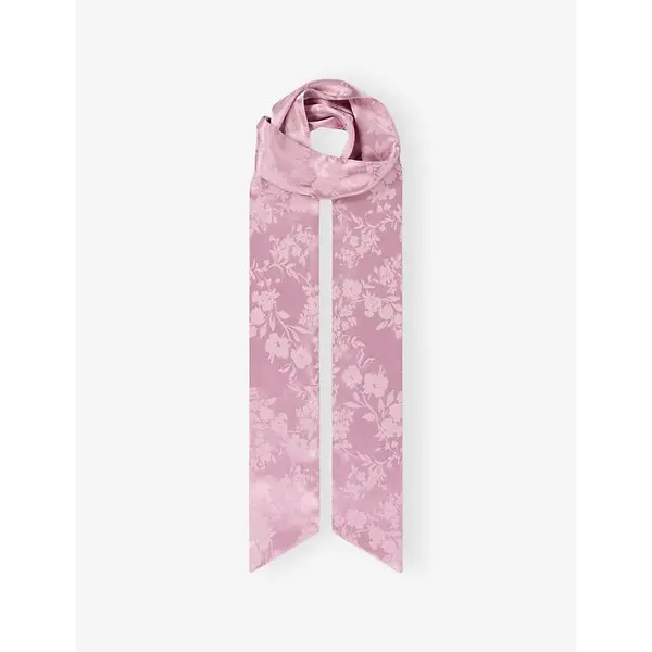 OMNES Scarlett Jacquard Woven Scarf - Dusty Pink