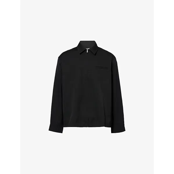 Jacquemus Wool Zip-up Jacket - Black