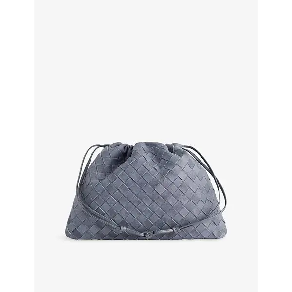 Bottega Veneta Suede Shoulder Bag - Cloudy Indigo