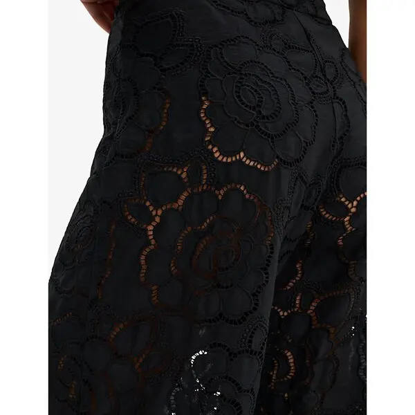 MALINA Stacey Wide-leg Lace Trousers
