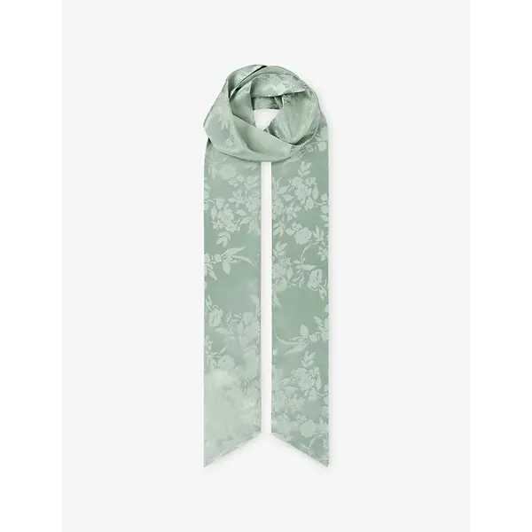 OMNES Scarlett Jacquard Woven Scarf - Sage