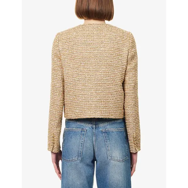 ME+EM Metallic Tweed Jacket