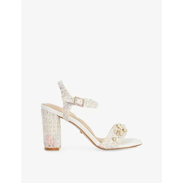 DUNE Woven Heeled Sandals