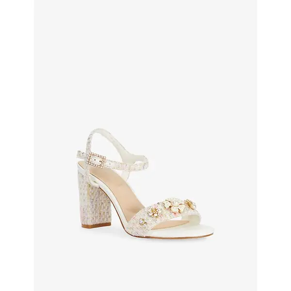 DUNE Woven Heeled Sandals