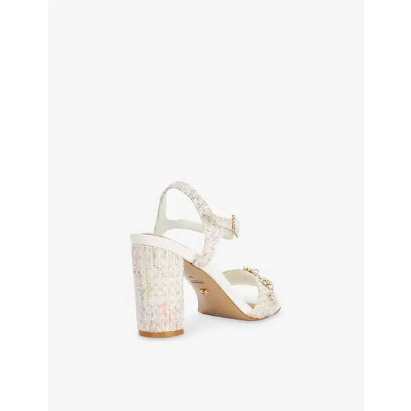 DUNE Woven Heeled Sandals