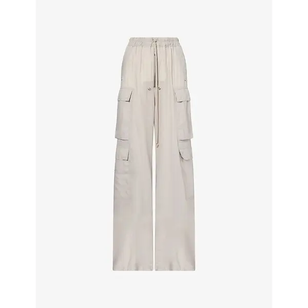 Rick Owens Cargo Belas Wool Trousers - Pearl