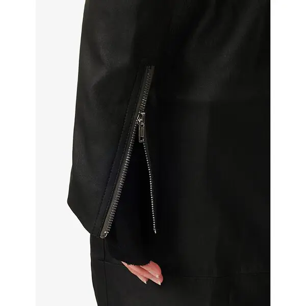 Rick Owens Gary Long Leather Coat - Black