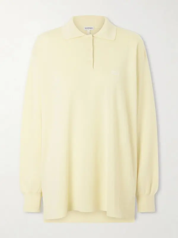 Loewe Cashmere And Silk-blend Polo Shirt