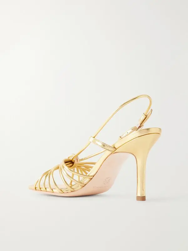 LOEFFLER RANDALL Mareka Metallic Leather Sandals