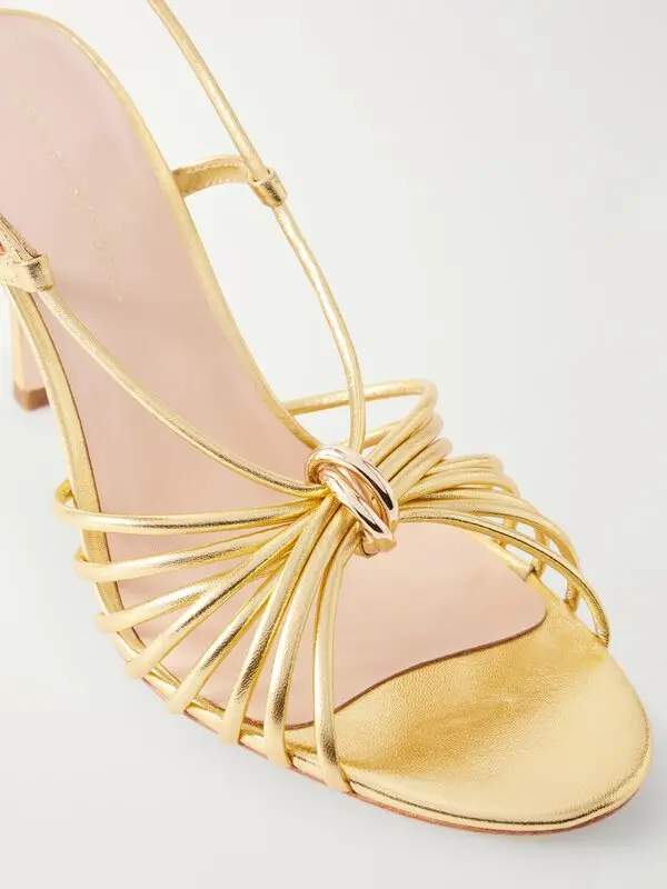 LOEFFLER RANDALL Mareka Metallic Leather Sandals