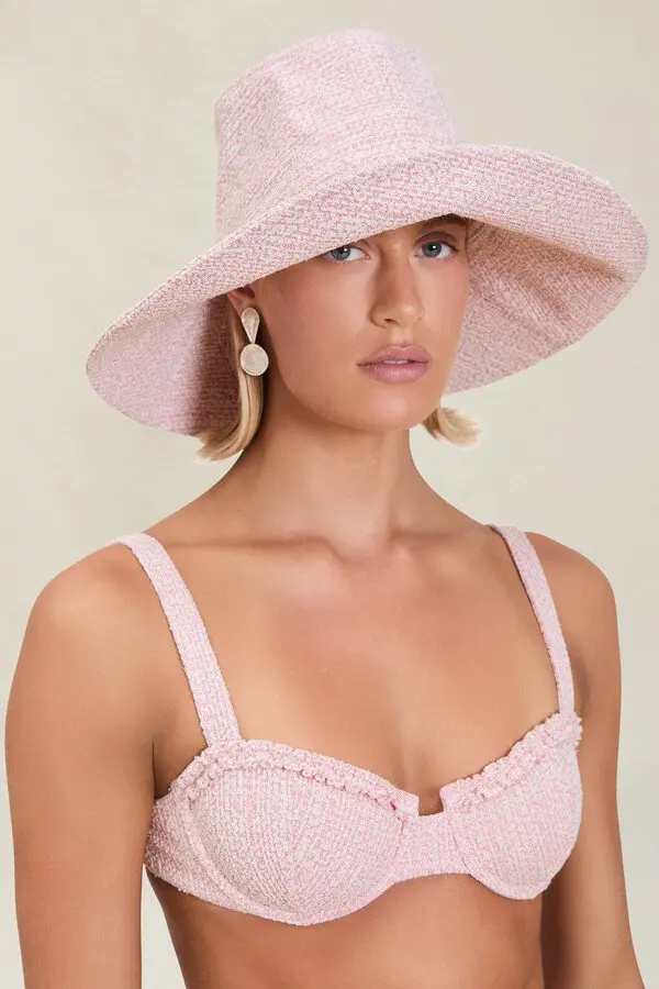 Devon Windsor Wide Brim Tweed Bucket Hat