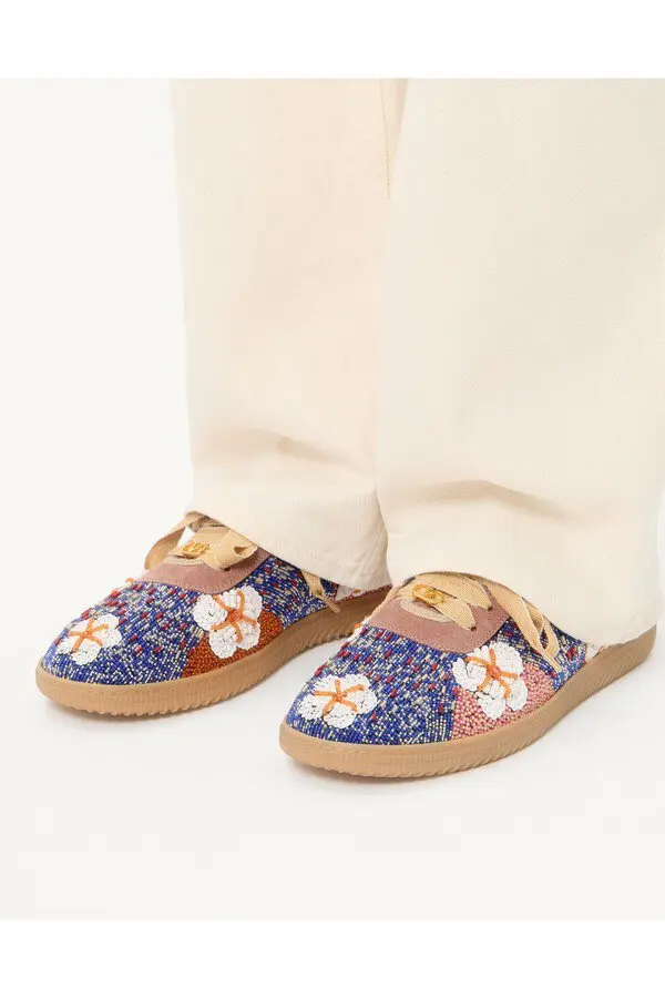 Valentino Garavani Cosmatesque Leather Trainer - Multicolor