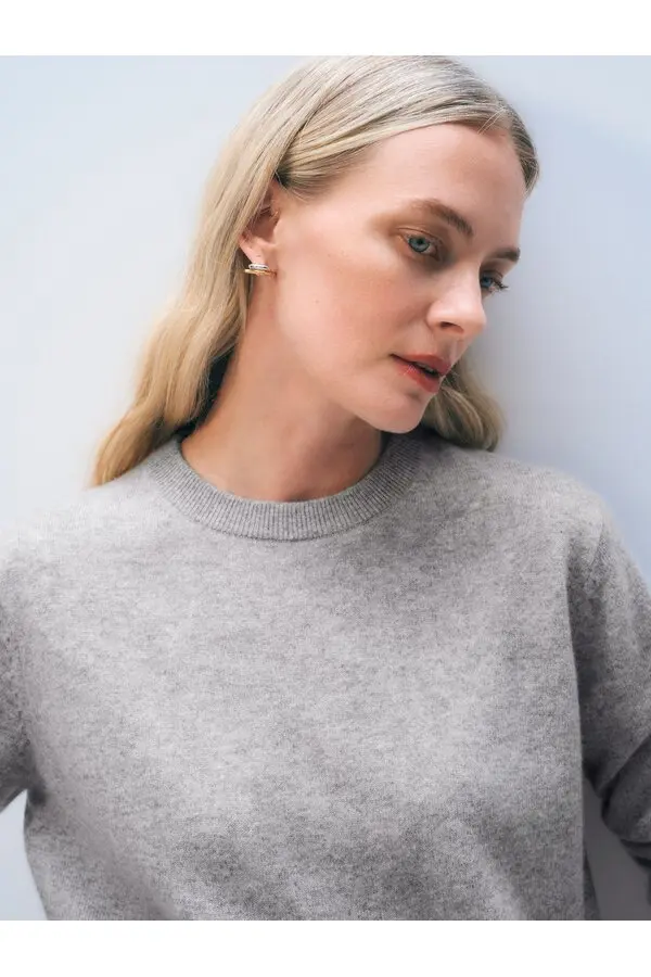 WHITE & WARREN Cashmere Crewneck Sweater