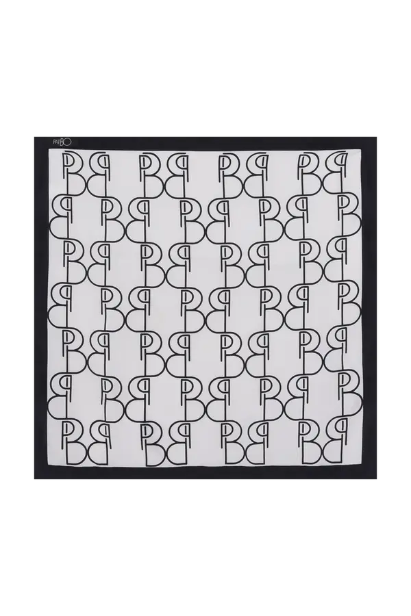 PatBO Silk Scarf - White