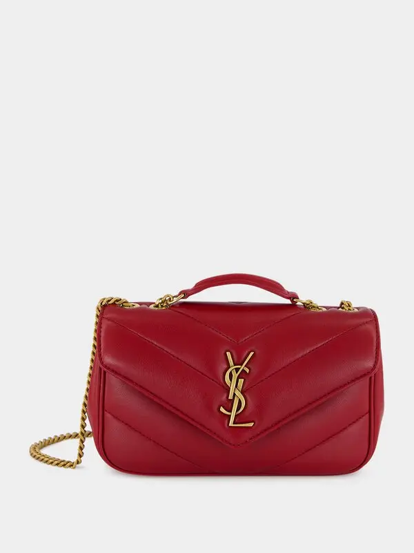 Saint Laurent Loulou Mini Bag - Red
