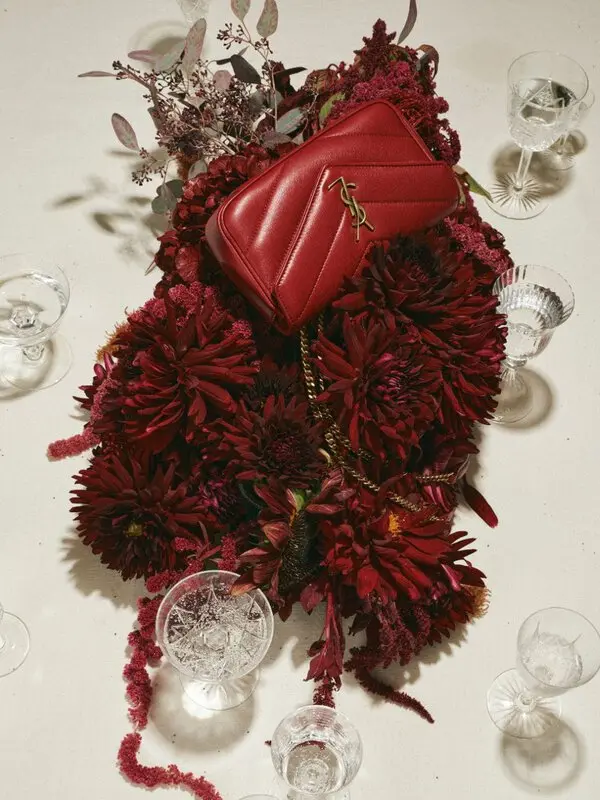 Saint Laurent Loulou Mini Bag - Red