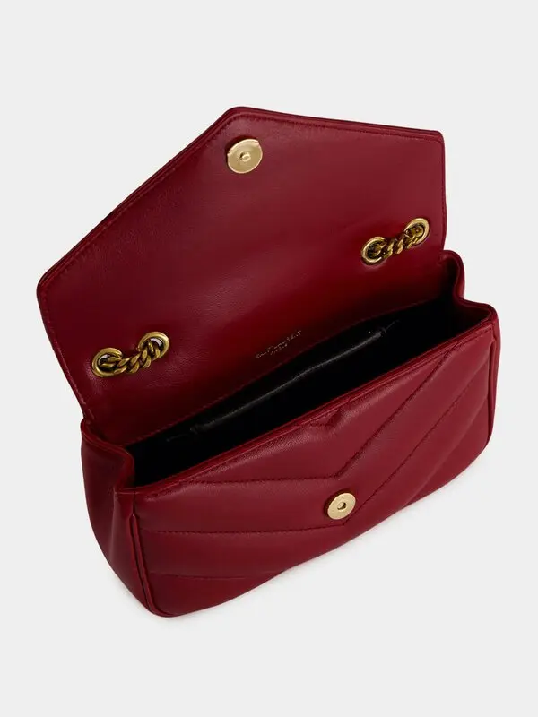 Saint Laurent Loulou Mini Bag - Red