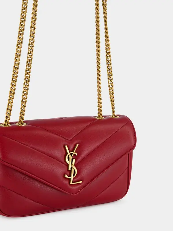 Saint Laurent Loulou Mini Bag - Red