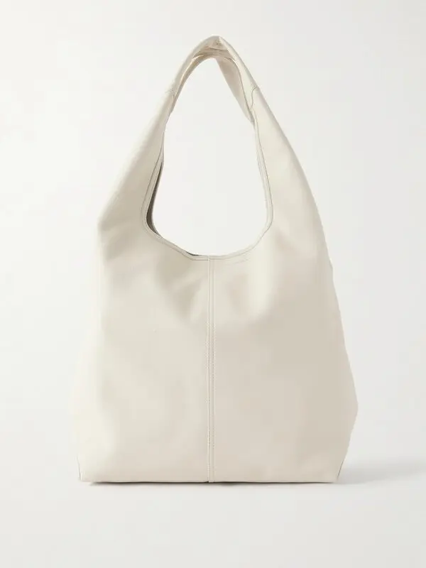 Ami Etienne Leather Shoulder Bag - Neutrals
