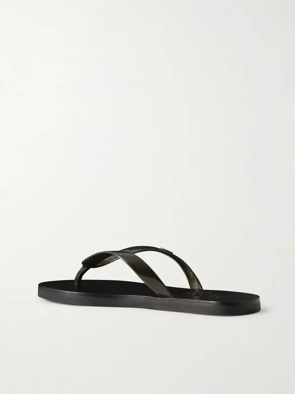 ANCIENT GREEK SANDALS Sayonara Jelly Flip Flops - Black