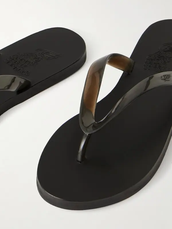 ANCIENT GREEK SANDALS Sayonara Jelly Flip Flops - Black