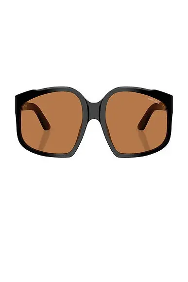 Miu Miu Square Sunglasses - Black