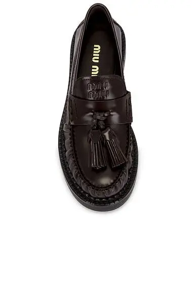 Miu Miu Tassel Loafers - Moro
