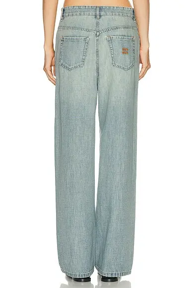Miu Miu Wide Leg - Celeste