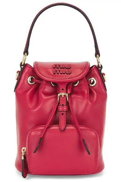 Miu Miu Softy Backpack - Rosso