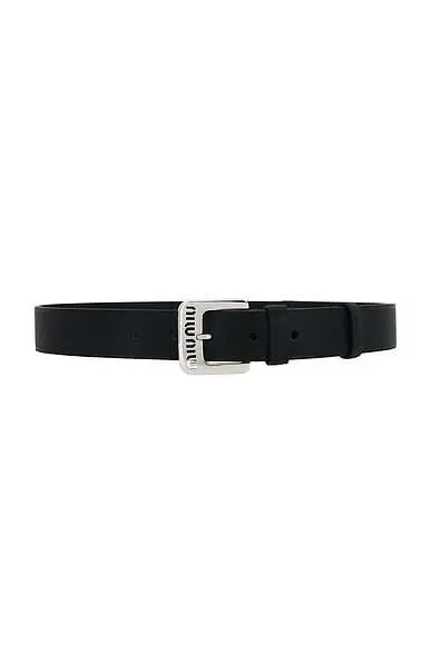 Miu Miu City Calf Belt - Nero