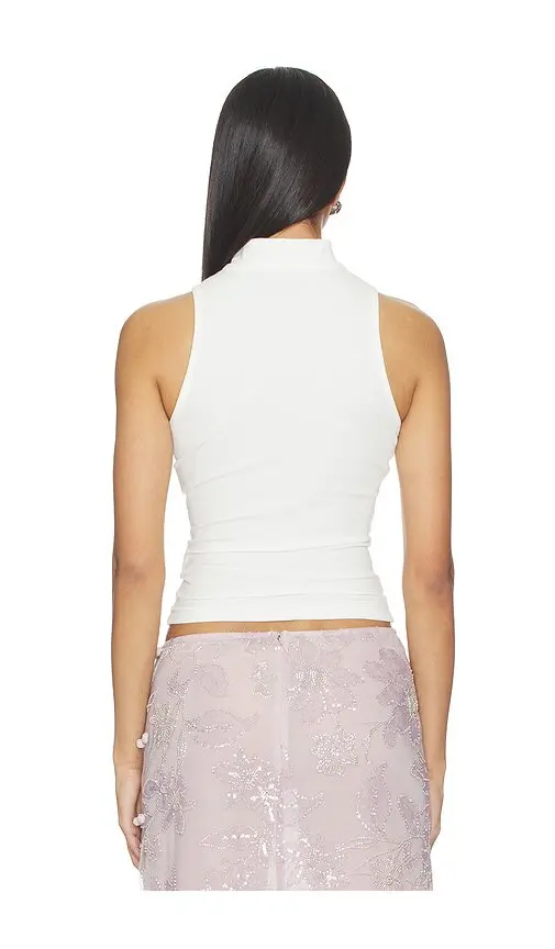 SAU LEE Tao Knit Top With Asymmetrical Closure