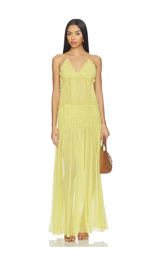 Tularosa Covasanta Maxi Dress - Chartreuse