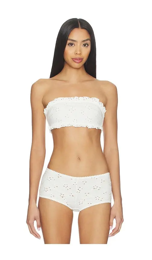 Free People Full Bloom Bandeau - White