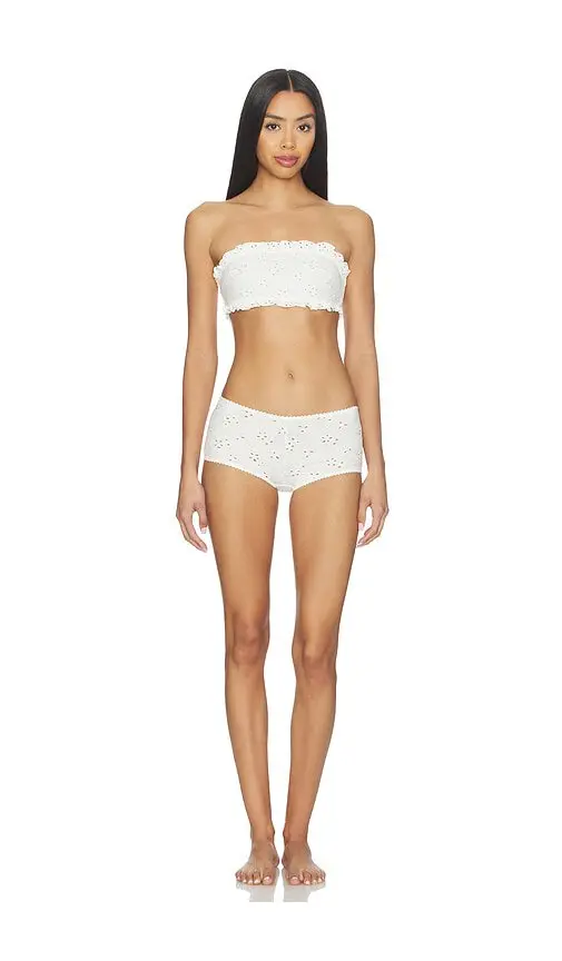 Free People Full Bloom Bandeau - White