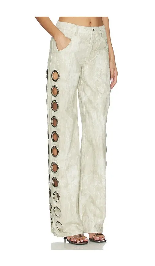 BY.DYLN Archer Grommet Detailed Jeans