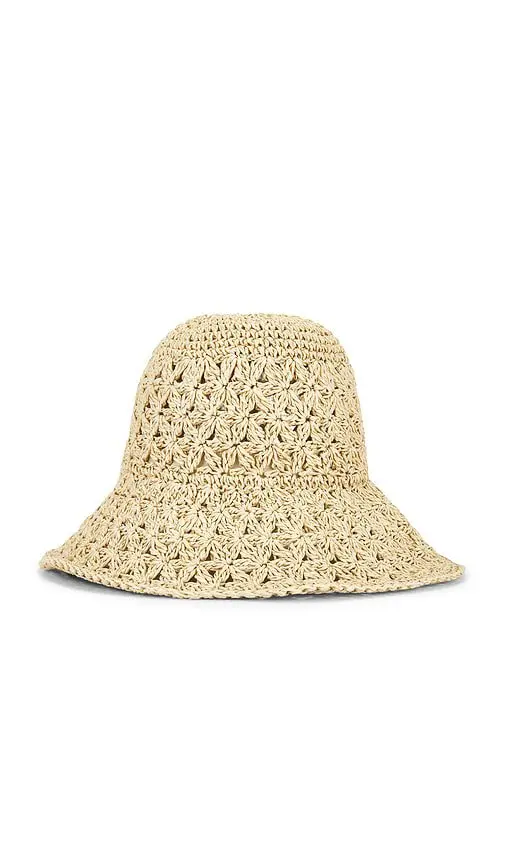 LOVERS AND FRIENDS Rosal Crochet Hat - Natural