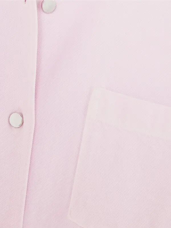 AGOLDE Maria Mcmanus Oversized Organic Denim Shirt - Pink