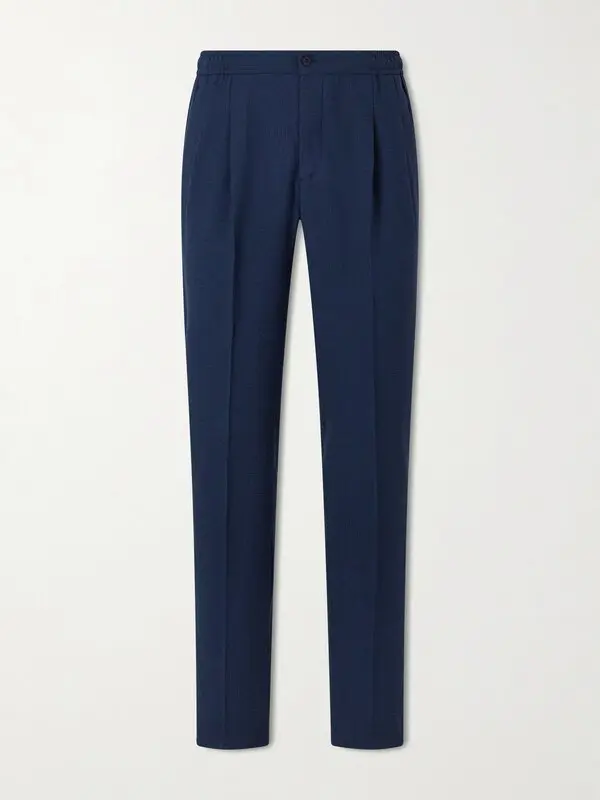 Rubinacci Straight-leg Linen Trousers