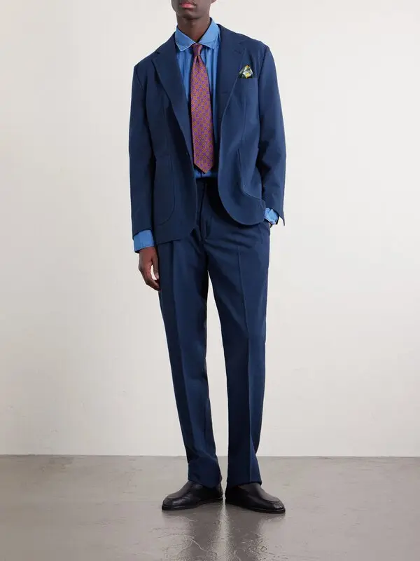 Rubinacci Straight-leg Linen Trousers