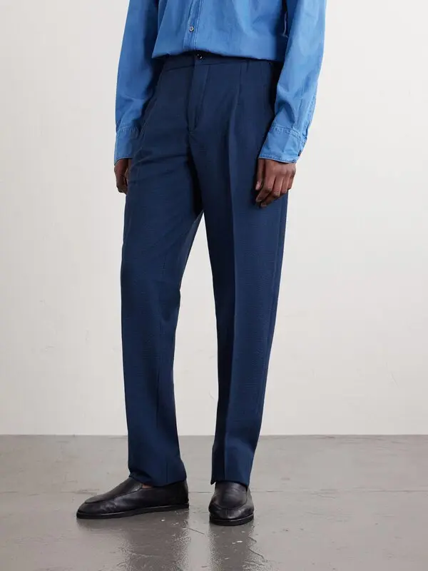 Rubinacci Straight-leg Linen Trousers