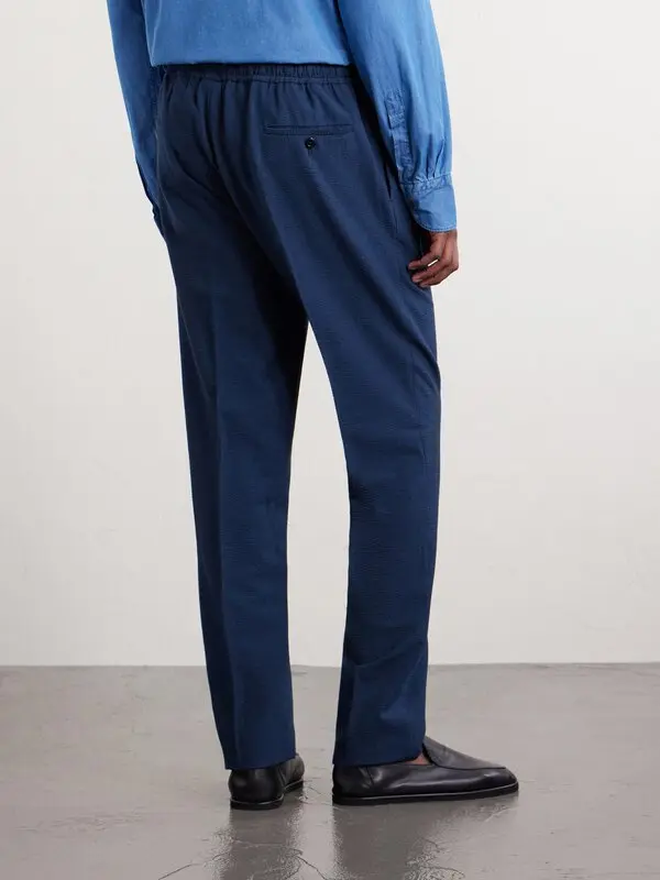 Rubinacci Straight-leg Linen Trousers