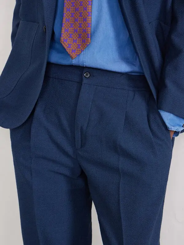 Rubinacci Straight-leg Linen Trousers