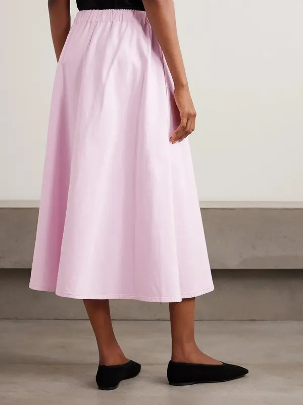 AGOLDE Maria Mcmanus Organic Denim Midi Skirt - Pink