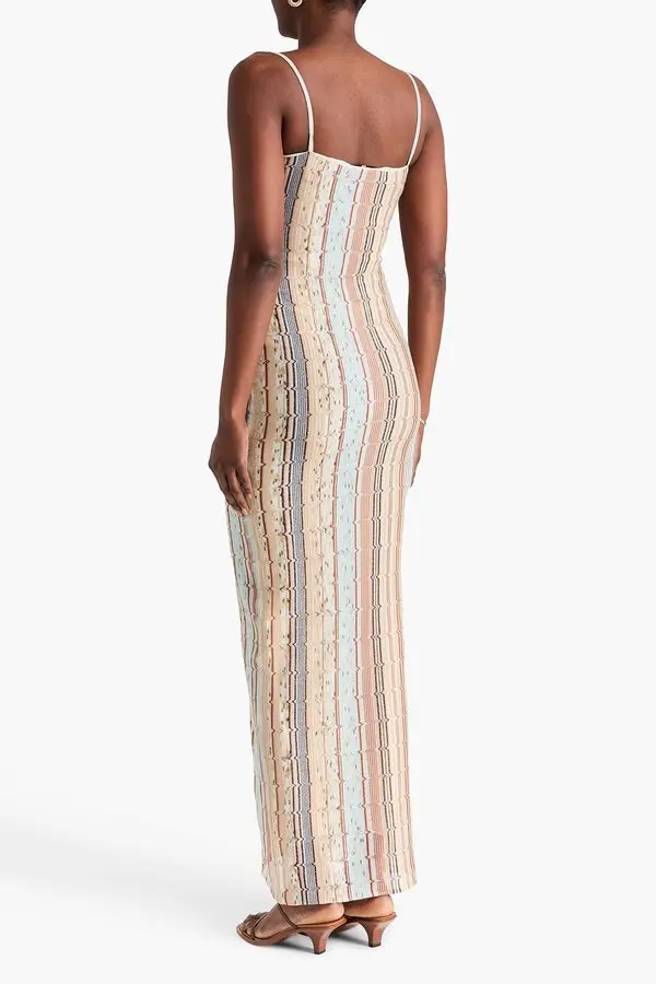 Missoni Metallic Crochet-knit Maxi Dress