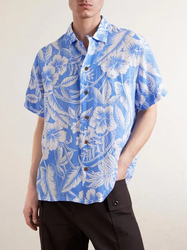 Polo Ralph Lauren Printed Linen Shirt